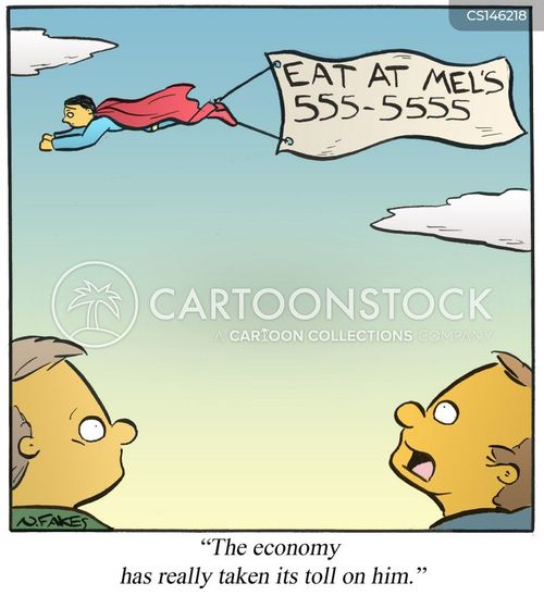 Economic Superhero Cartoons and Comics - funny pictures from CartoonStock