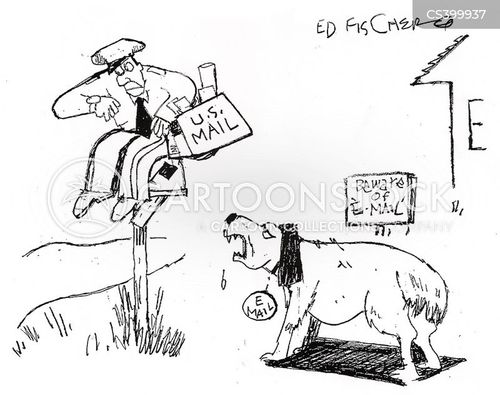 Mail Service Cartoons and Comics - funny pictures from CartoonStock