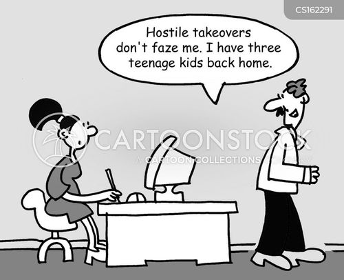 Hostile Take Over Cartoons and Comics - funny pictures from CartoonStock