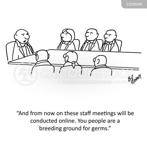 Teleconferencing Cartoons and Comics - funny pictures from CartoonStock