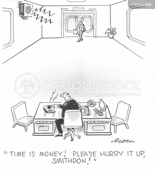 Time Is Money Cartoons and Comics - funny pictures from CartoonStock