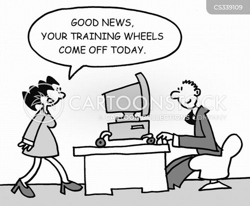 Training Wheels Cartoons and Comics - funny pictures from CartoonStock
