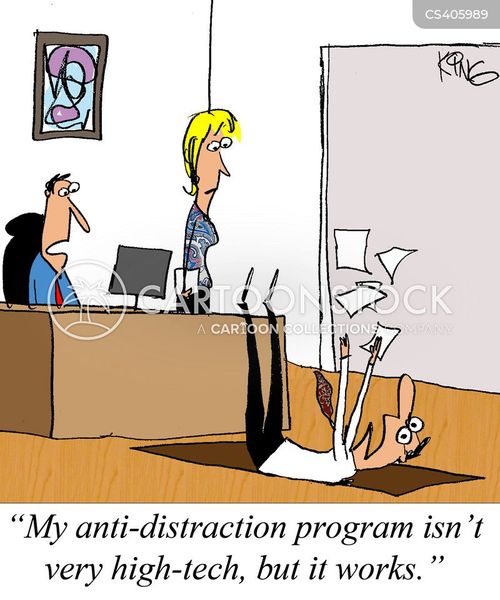 Concentrating Cartoons and Comics - funny pictures from CartoonStock