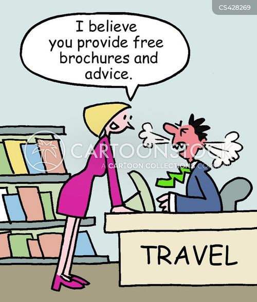 Travel Brochures Cartoons and Comics - funny pictures from CartoonStock