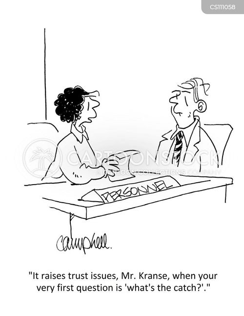 Trust Problem Cartoons and Comics - funny pictures from CartoonStock
