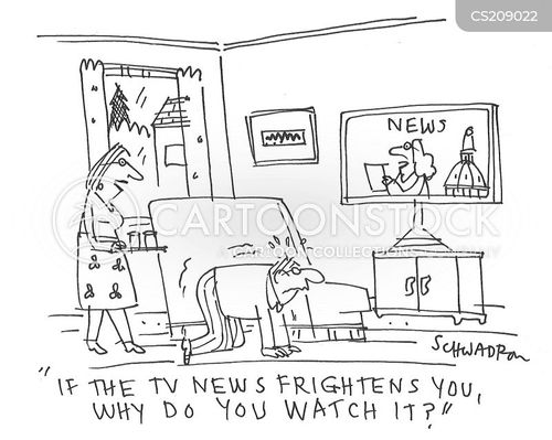 Tv News Cartoons and Comics - funny pictures from CartoonStock