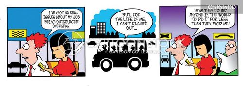 Job Outsourcing Cartoons and Comics - funny pictures from CartoonStock
