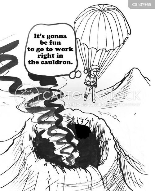 Volcanoes Cartoons and Comics - funny pictures from CartoonStock