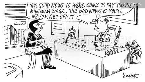 Minimum Pay Cartoons and Comics - funny pictures from CartoonStock