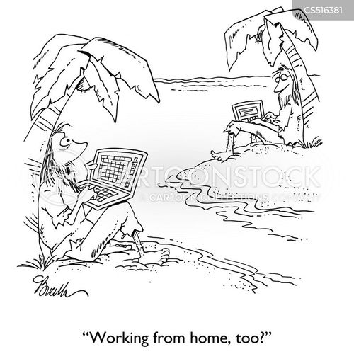 Work At Home Cartoons and Comics - funny pictures from CartoonStock