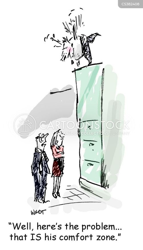 Comfort Zone Cartoons and Comics - funny pictures from CartoonStock