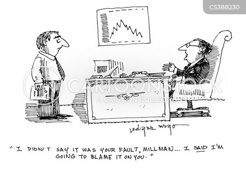 Taking The Blame Cartoons and Comics - funny pictures from CartoonStock