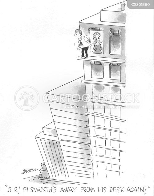Jumping Out A Window Cartoons and Comics - funny pictures from CartoonStock