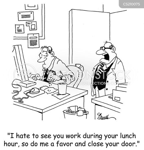 Lunch Hours Cartoons and Comics - funny pictures from CartoonStock