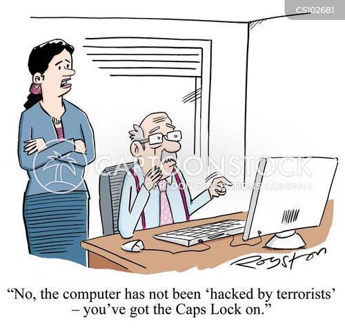 Caps Lock Cartoons and Comics - funny pictures from CartoonStock