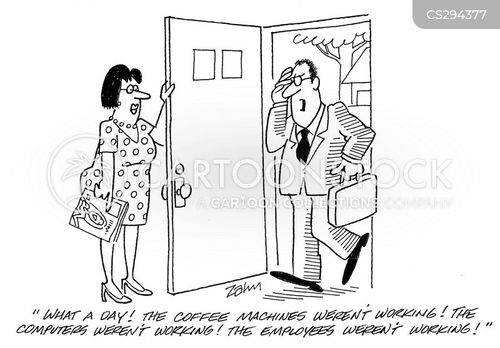 Not Working Cartoons and Comics - funny pictures from CartoonStock