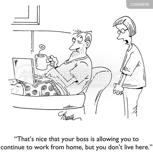 Work At Home Cartoons and Comics - funny pictures from CartoonStock