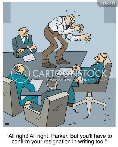 Resignation Letter Cartoons and Comics - funny pictures from CartoonStock