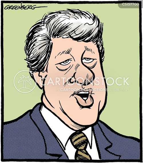 Bill Clinton Cartoon Tekening