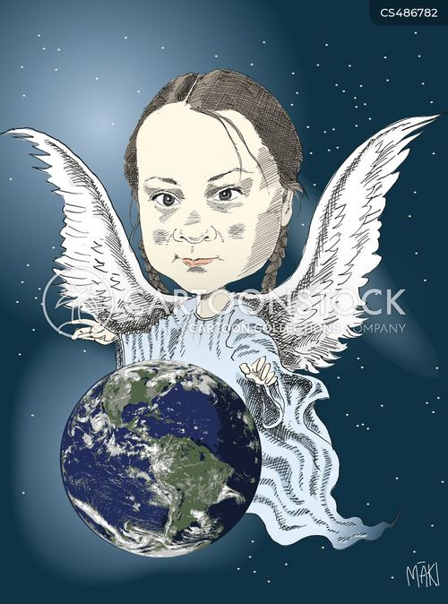 Greta Thunberg Cartoons and Comics - funny pictures from CartoonStock