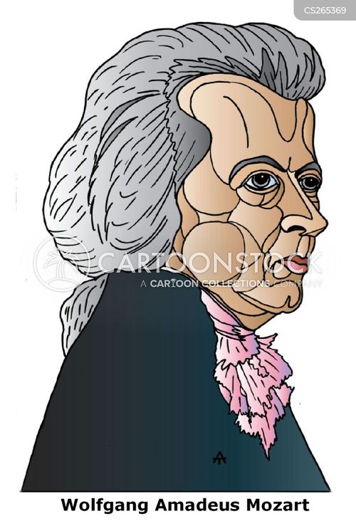 Wolfgang Amadeus Mozart Cartoons and Comics - funny pictures from ...