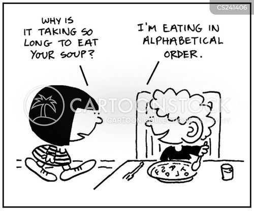 Alphabetical Order Cartoons and Comics - funny pictures from CartoonStock