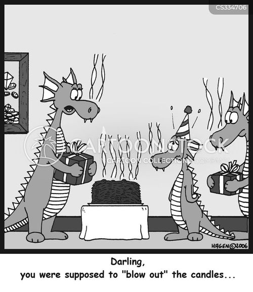 Blow Candles Cartoons and Comics - funny pictures from CartoonStock