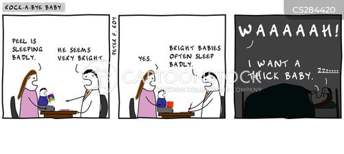 Newborn Sleep Cartoons and Comics - funny pictures from CartoonStock