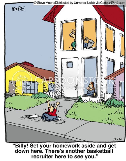 Playing Basketball Cartoons and Comics - funny pictures from CartoonStock