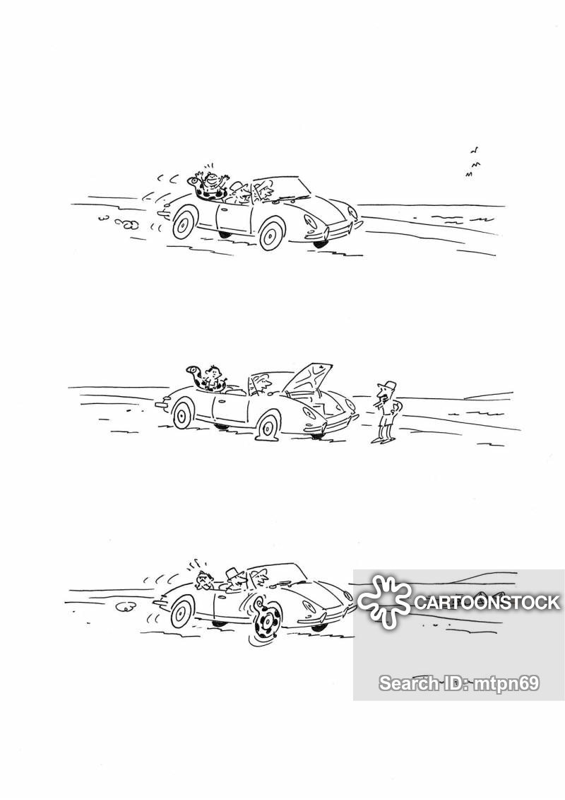 Tire Change Cartoons and Comics - funny pictures from CartoonStock