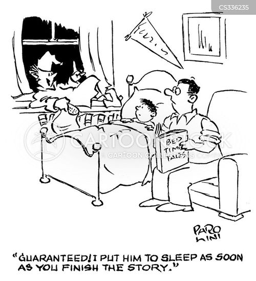 Bed Time Story Cartoons and Comics - funny pictures from CartoonStock