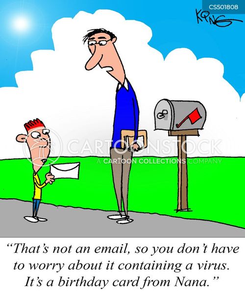 Email Attachment Cartoons and Comics - funny pictures from CartoonStock
