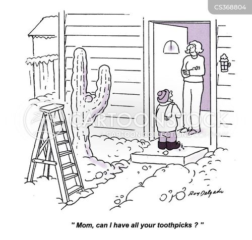 Toothpick Cartoons and Comics - funny pictures from CartoonStock