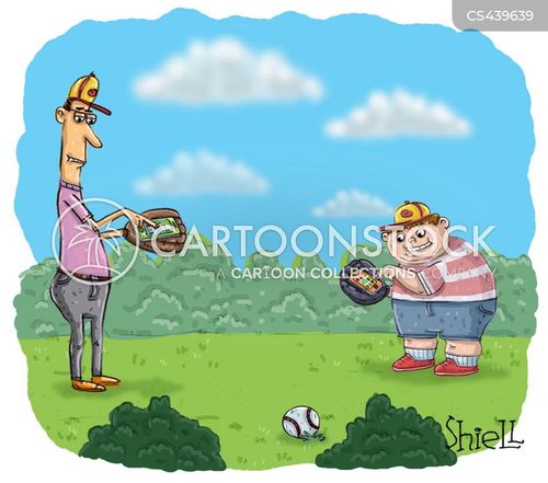 Playing Catch Cartoons and Comics - funny pictures from CartoonStock