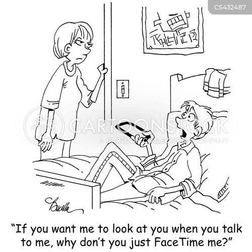 Facetime Date Cartoons and Comics - funny pictures from CartoonStock