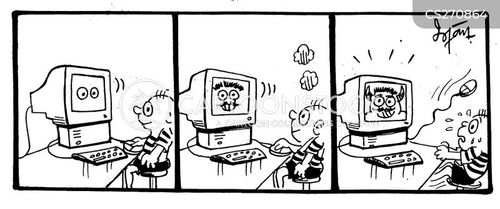 Horrified Cartoons and Comics - funny pictures from CartoonStock