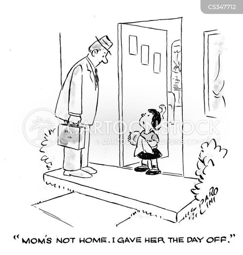 Motherly Absence Cartoons and Comics - funny pictures from CartoonStock
