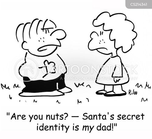Santa's Identity Cartoons and Comics - funny pictures from CartoonStock