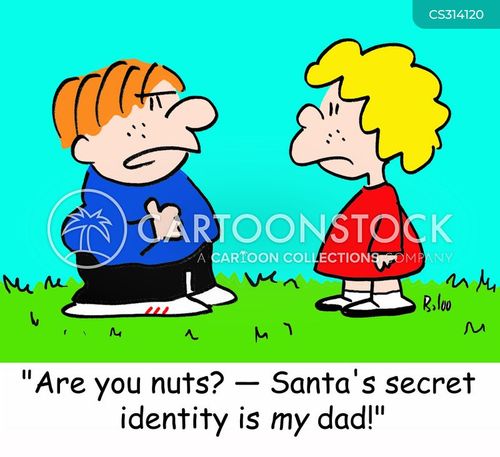 Christmas Secrets Cartoons and Comics - funny pictures from CartoonStock
