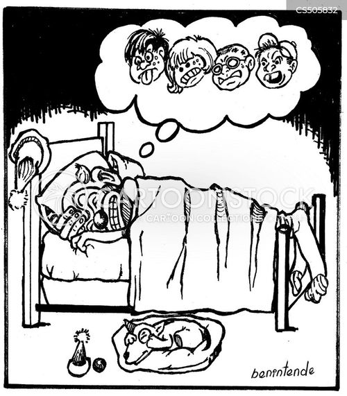 Night Scare Cartoons and Comics - funny pictures from CartoonStock