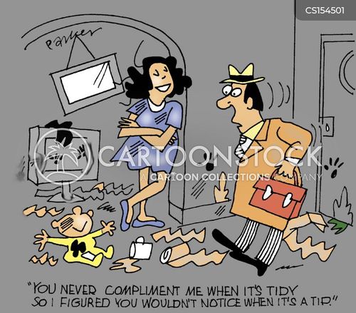Tidying Tips Cartoons and Comics - funny pictures from CartoonStock