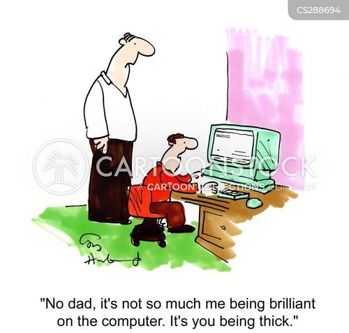 Computer Lessons Cartoons and Comics - funny pictures from CartoonStock