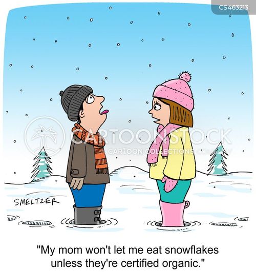 Snowflakes Cartoons and Comics - funny pictures from CartoonStock