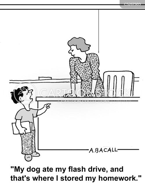 Dog Ate Homework Cartoons and Comics - funny pictures from CartoonStock
