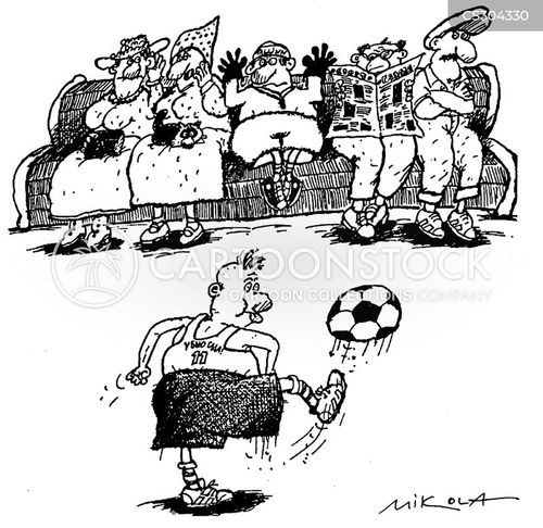 Goalie Drills Cartoons and Comics - funny pictures from CartoonStock