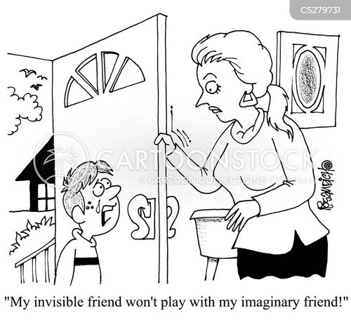 Invisible Friend Cartoons and Comics - funny pictures from CartoonStock