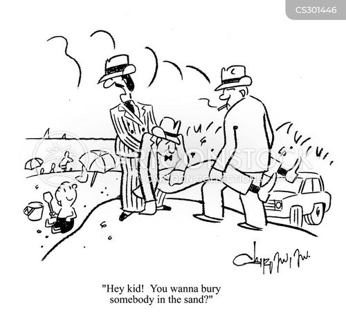 Mob Shooting Cartoons and Comics - funny pictures from CartoonStock