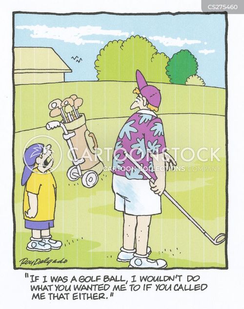 Golf Call Cartoons and Comics - funny pictures from CartoonStock