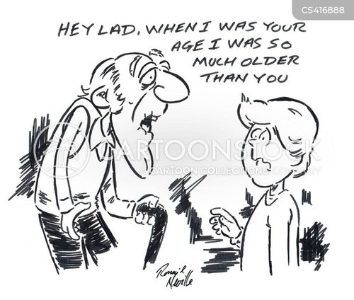 Acting Your Age Cartoons and Comics - funny pictures from CartoonStock