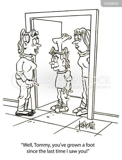 Growth Spurting Cartoons and Comics - funny pictures from CartoonStock